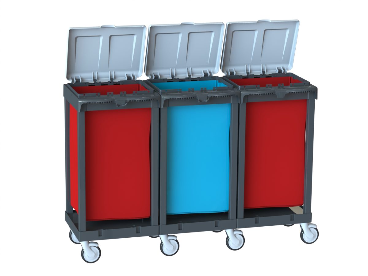 Waste Trolley W 390 - Staff Cleaning Trolleys